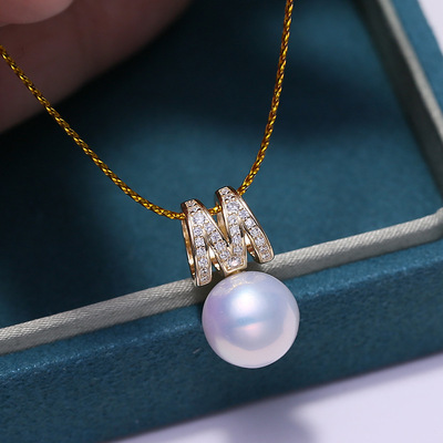 DIY配件S925纯银洋气百搭珍珠吊