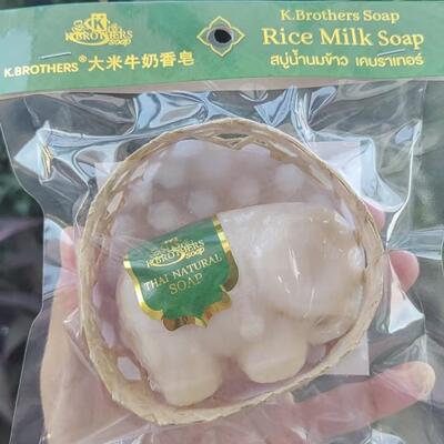 泰国原装进口k牌大米皂象型皂小象香皂洗脸洗澡洗手皂泰国