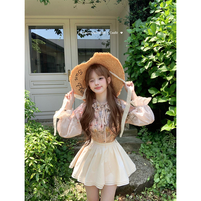 迟伞伞zim重工花鸟印花衬衫