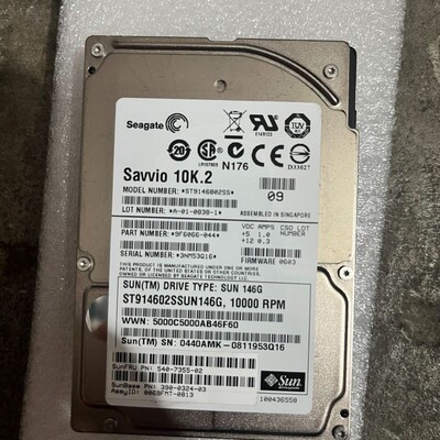 议价-SUN 146G 10K SAS 2.5寸硬盘540-735-可维修