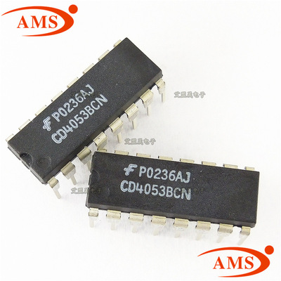 CD4053BCN CD4053B 直插DIP-16 三组二路模拟开关 全新现货
