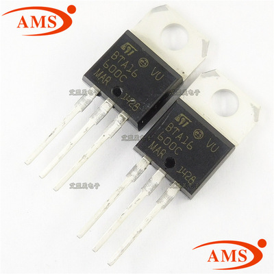 BTA16-600C BTA16-600 直插TO-220 双向可控硅 ST/意法 全新现货