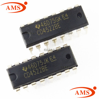 CD4522BE CD4522 直插DIP-16 二进制逻辑计数器芯片 全新现货