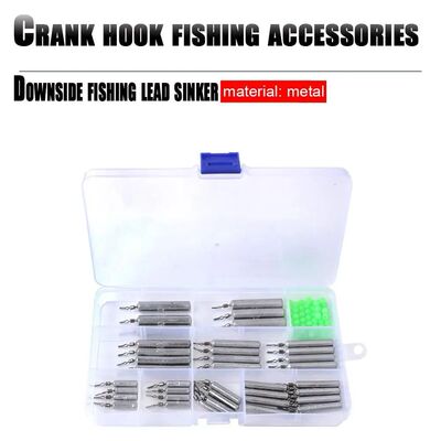 90pcs Metal Drop Shot Fishing Sinker Multi-size 3-20g