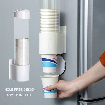 Plastic Cups Holder Disposable Cup Rack Dust-proof Paper