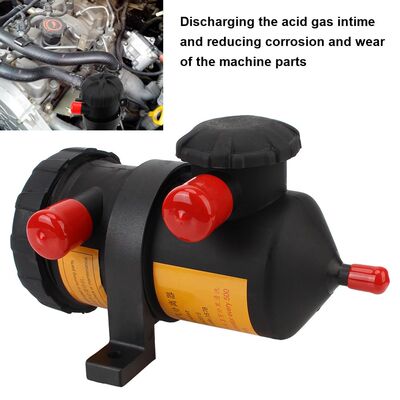 2 Valves Oil Catch Can Oil Fuel Separator Car Fuel Filter