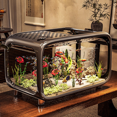Transparent fish tank ecological landscaping high transpare