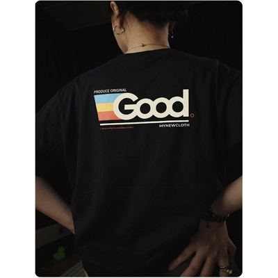 SOGOODSOUL短袖彩虹GOOD印花