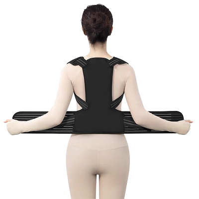 ProWaves驼背矫正双龙骨矫姿带L码升级款男女通用预防驼背