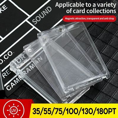 75PT Card Acrylic Sleeves Frames Magnetic Display Holders