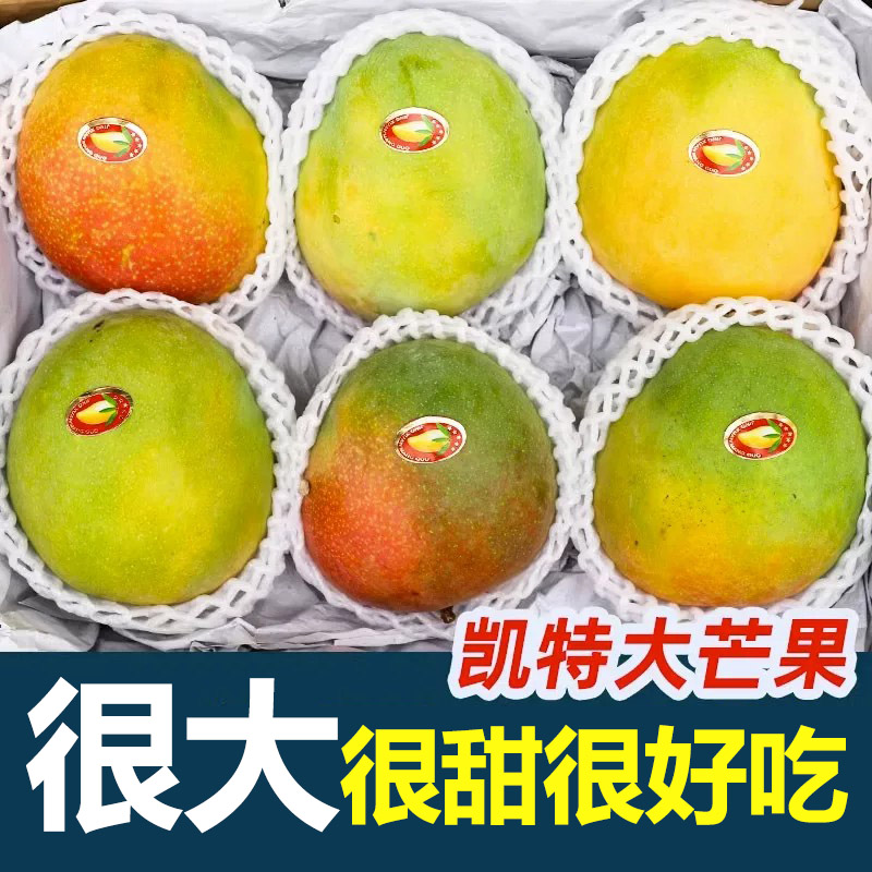 芒果凯特芒攀枝花新鲜水果大果芒果应季10中秋节礼品礼盒装伴手礼