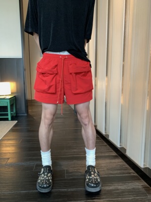 ESC MAN STUDIO/自制 拒绝夏日沉闷穿搭休闲工装大口袋短裤显腿长