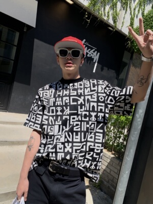 ESC MAN STUDIO/自制 入手就不会后悔的卡通印花休闲短袖T恤