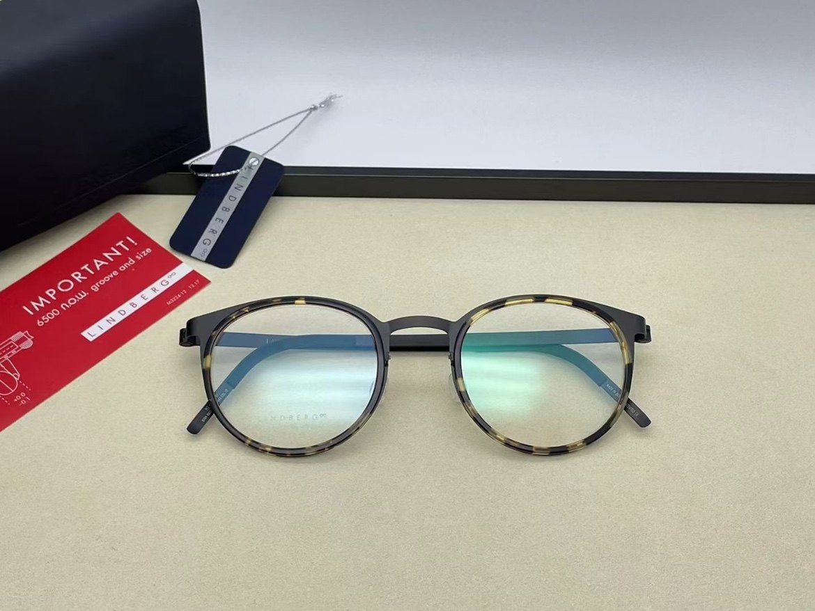 正品LINDBERG 9704姜文同款超轻钛丹麦林德伯格眼镜架复古眼镜框_虎窝淘