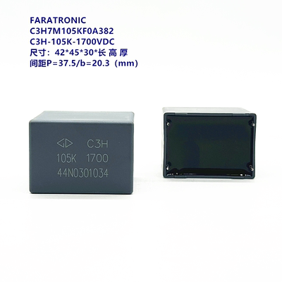 105K 1700VDC C3H 原装法拉 C3H7M105KF0A382 高频高压吸收电容器