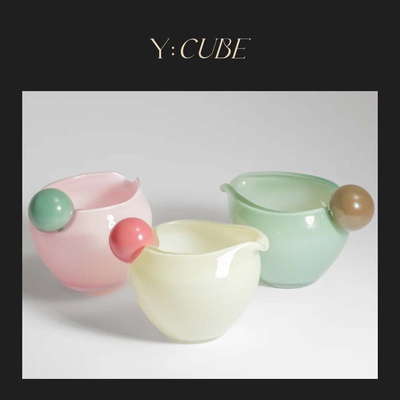现货Y:CUBE丹麦进口Helle Mardahl Jag彩色玻璃礼物水杯咖啡杯子