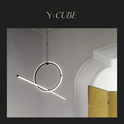 Y:CUBE意大利进口Flos Arrangements几何吊灯LED客厅餐厅组合灯