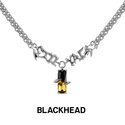 BLACKHEAD/黑头黑胶浪潮系列斯迪亚季渐变项链原创设计个性时尚