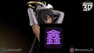 白模现货, Native BINDing 黑兽女王 奥莉加・狄斯科蒂亚19cm涂装