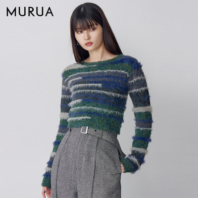 MURUA25秋冬新品设计感毛针织衫