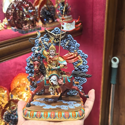格萨尔王/威力/格萨尔/15cm彩绘佛像梵天藏传佛堂供奉佛具摆件