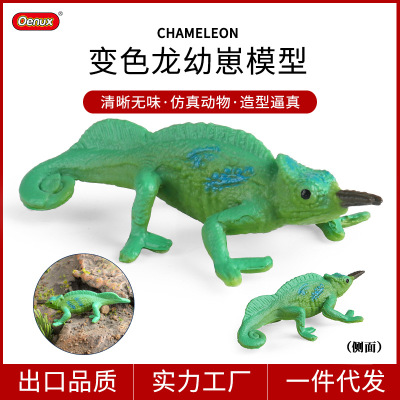 儿童认知仿真动物玩具实心爬行