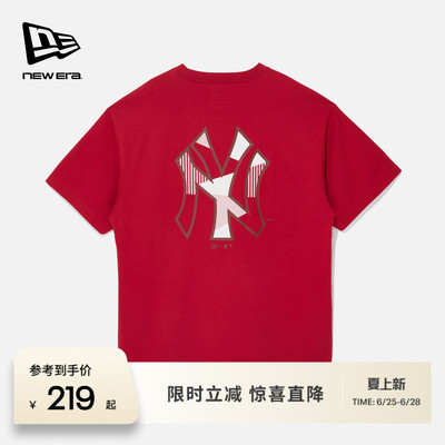 New Era纽亦华【白敬亭同款】26新品MLB短袖T恤运动NY圆领男女