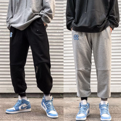 aj1北卡篮运动裤ncaa长裤宽松男
