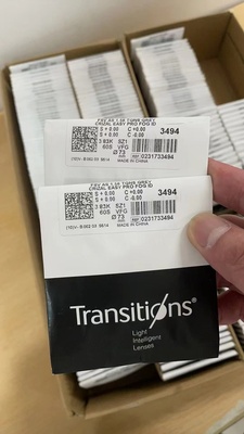 依视路第九代变色GENS 经典灰 1.56膜洁 变色镜片潘家园配镜