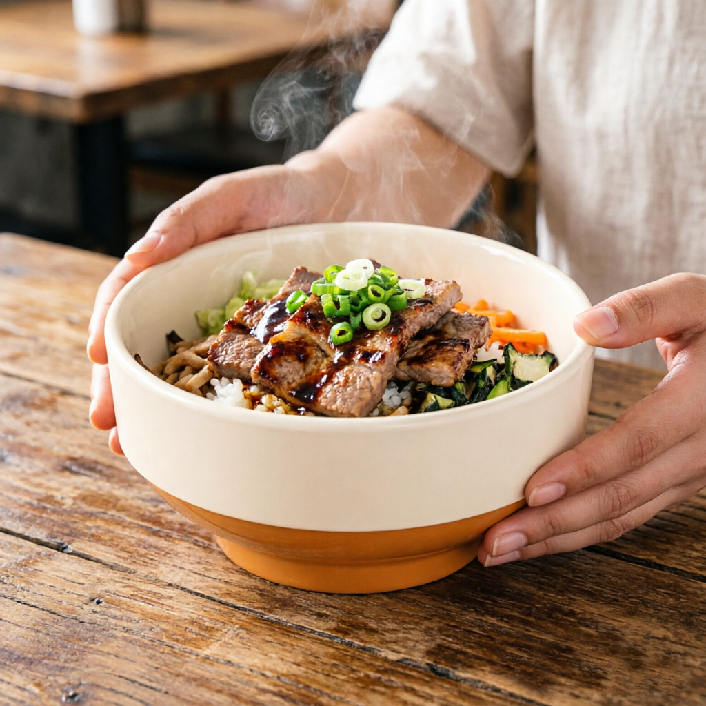 高档面碗商用饭店米线拉面碗麻辣烫拌饭碗仿瓷粥碗网红馄饨专用碗