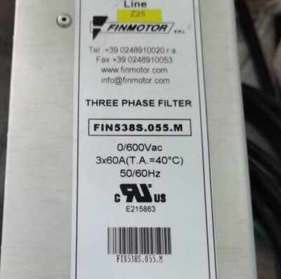 FINMOTOR滤波器FIN538S.055.M 全新原装 进口购物咨询库存
