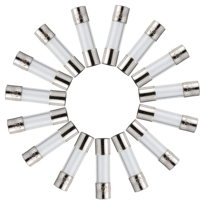 200pcs盒5/6x20mm0.1A-20A慢吹玻璃管状保险丝保险管保险丝管5x20