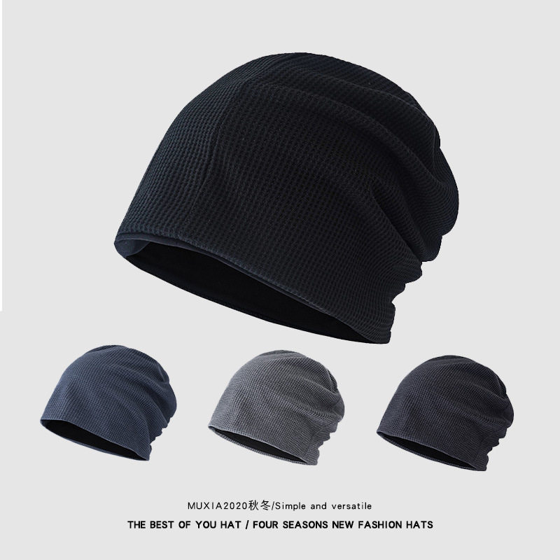 Men Women winter hat Knitted Autumn Skullies Cap套头包头帽_虎窝淘