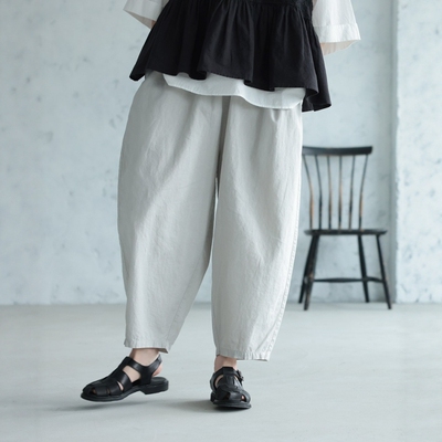 日本高端夏季森系棉麻阔腿裤女裤