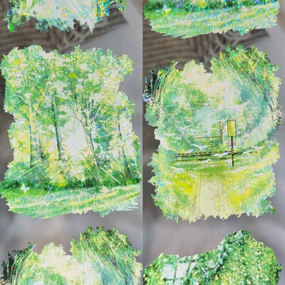 李富贵分装手账胶带万物生青空之境大背景海洋森林流麻咕卡