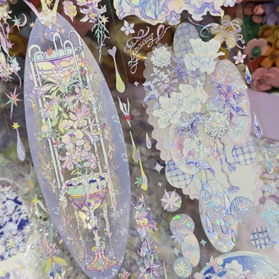 XXstudio分装手账胶带秘境纸生花候鸟悖论期流麻咕卡背卡背景系