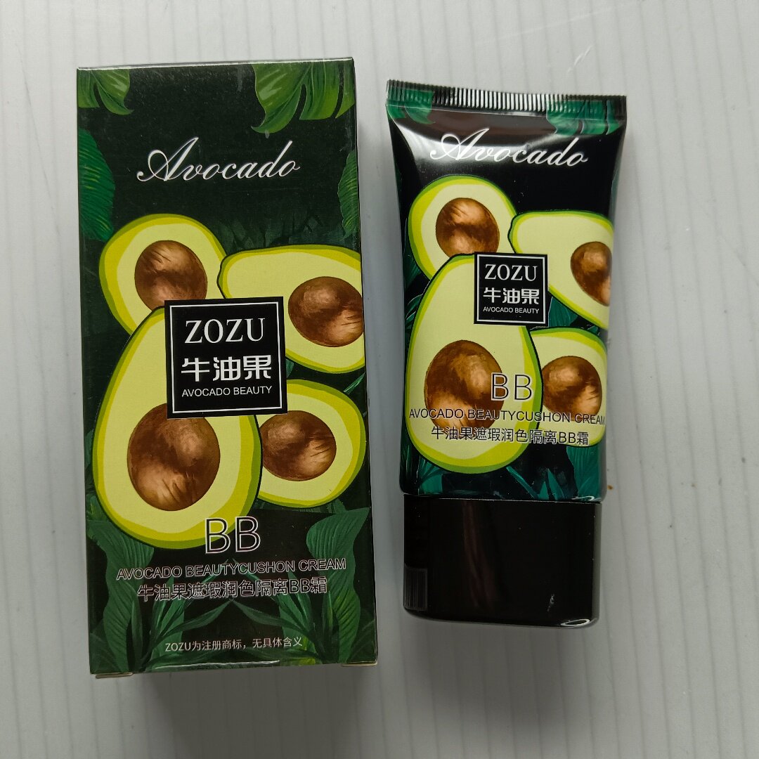 ZOZU牛油果遮瑕润色隔离BB霜粉底液保湿遮瑕妆前乳隔离