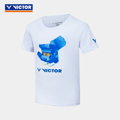 VICTOR/威克多羽毛球服针织运动儿童短袖T恤 T-52043