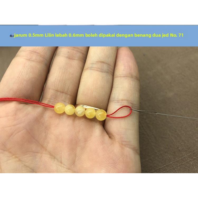2026串珠麻花针0.3 0.5mm穿小珠子珍珠 蜜蜡水晶佛珠手炼项炼软钢