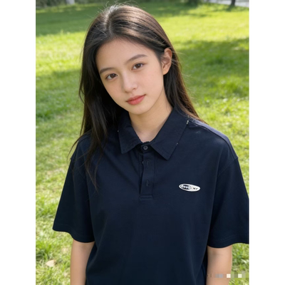 QJ  19037 领子磨破青少年POLO衫