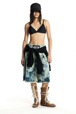 泰国潮牌 mattermakers 蓝色迷彩五分裤