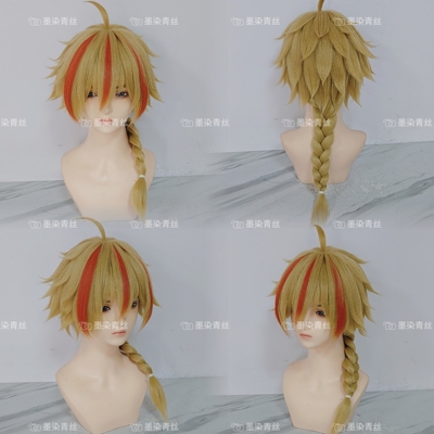 墨染青丝假发定做Fate strange fake: saber 理查一世cos假毛
