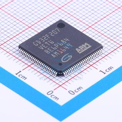 单片机(MCU/MPU/SOC) GD32F207VET6 LQFP-100_14x14x05P 全新原装