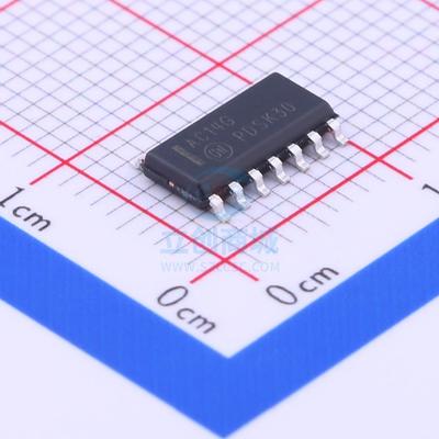 反相器 MC74AC14DR2G SOIC-14_150mil ON 全新原装进口