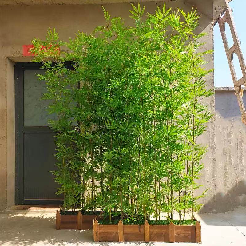 仿真竹子造景室内景观新中式绿植盆景庭院酒店隔断假植物装饰摆件