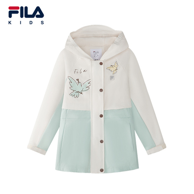 FILA斐乐女中大童梭织外套