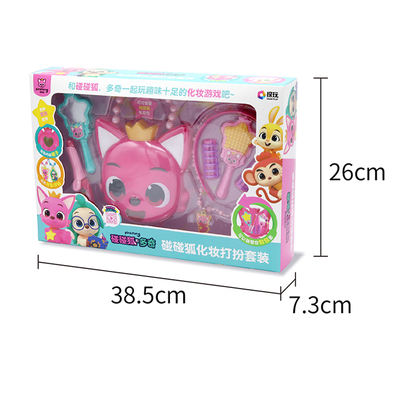 PINKFONG碰碰狐和多奇趣味化妆打扮玩具盒套装过家家儿童包收纳盒