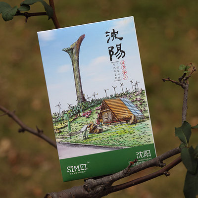 手绘沈阳纪念品文创礼物明信片