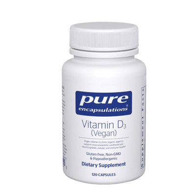 pure倍宜维生素D3纯素Vitamin D3 (vegan)120粒骨骼健康海外直邮