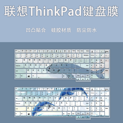 适用联想ThinkPadE15 L15 T15键盘膜E580定制彩绘笔记本P52防尘膜